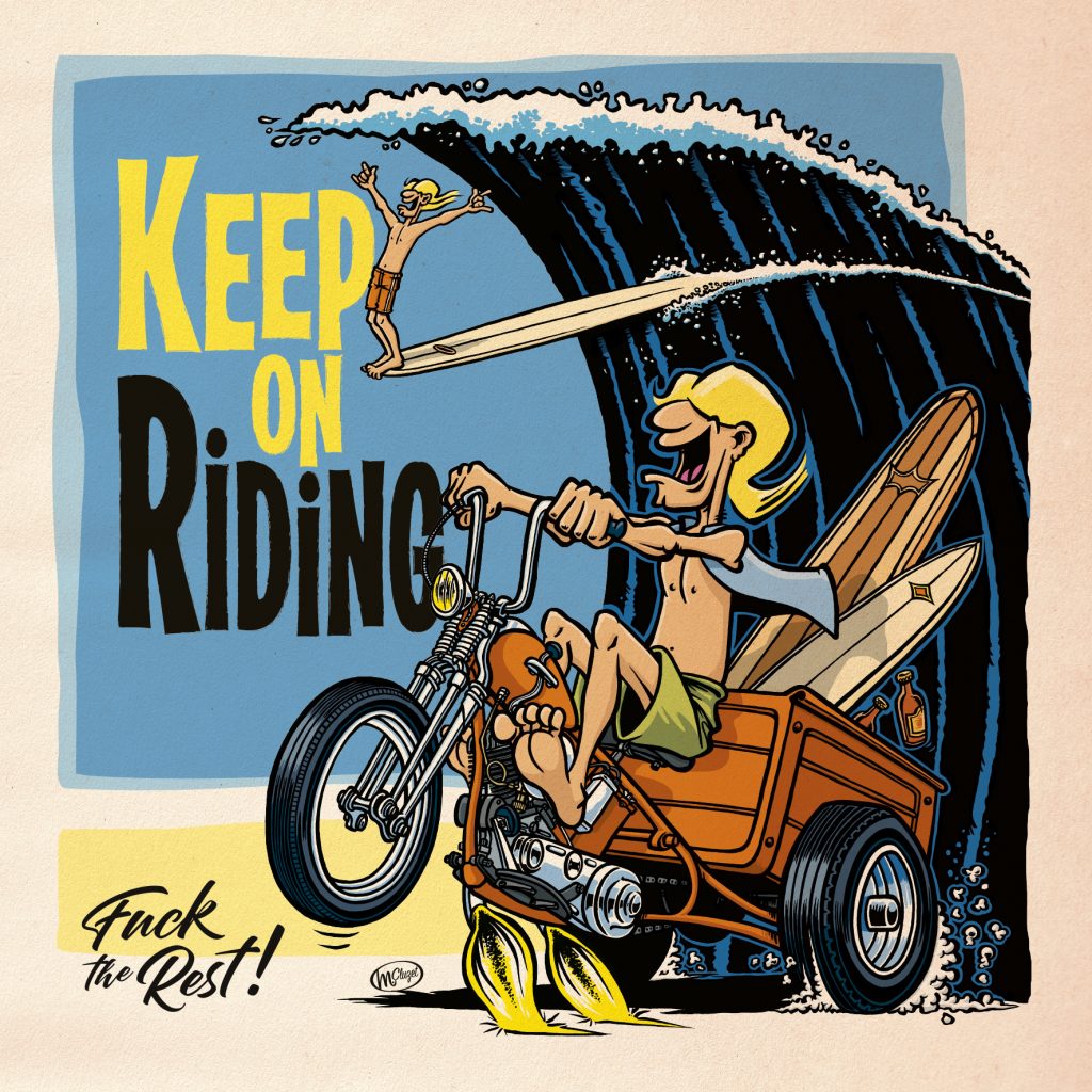 Illustration Keep on Riding - Marc Cluzet